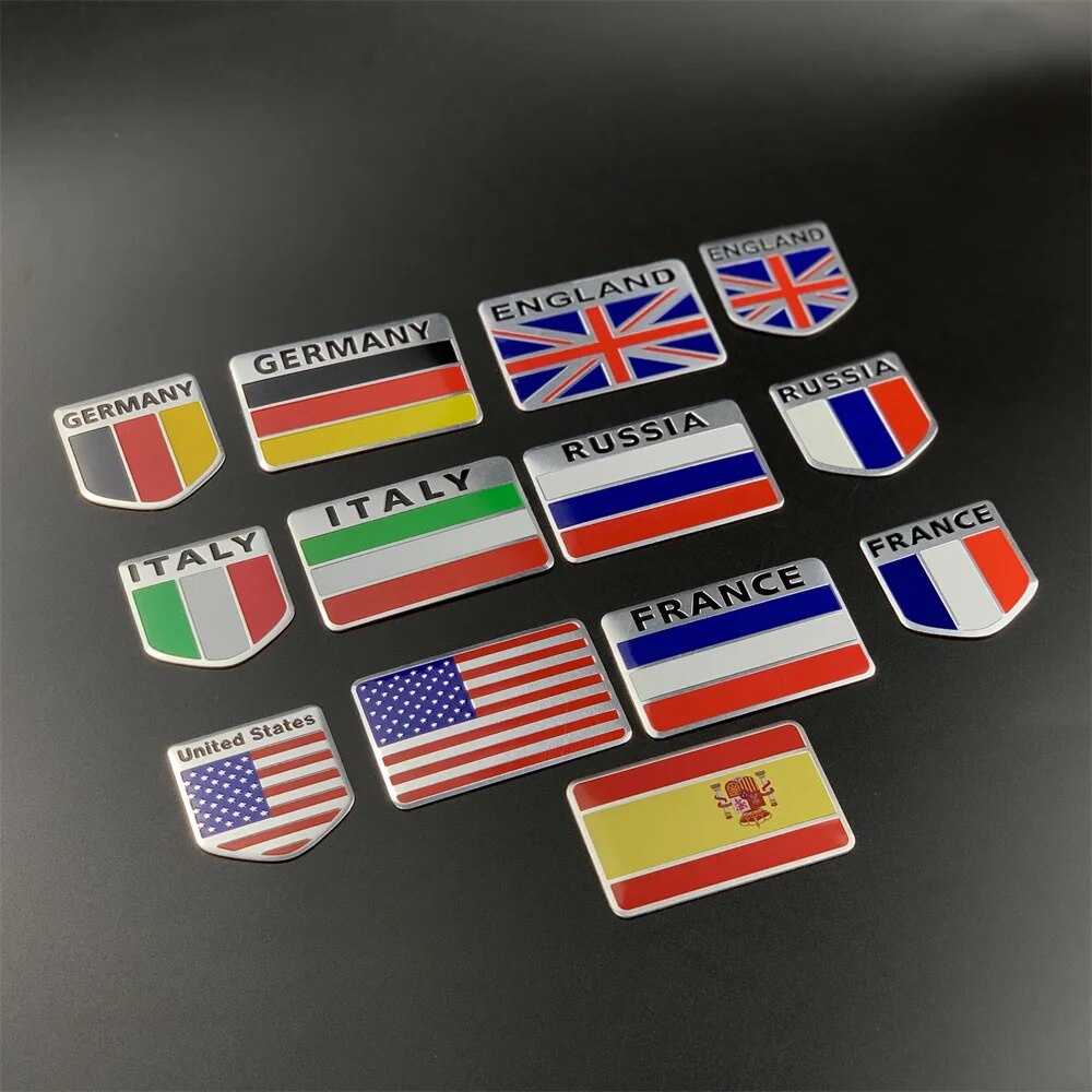 ♦Aluminum National Flag Car Sticker For Hyundai Genesis G70 G80 G90 ...