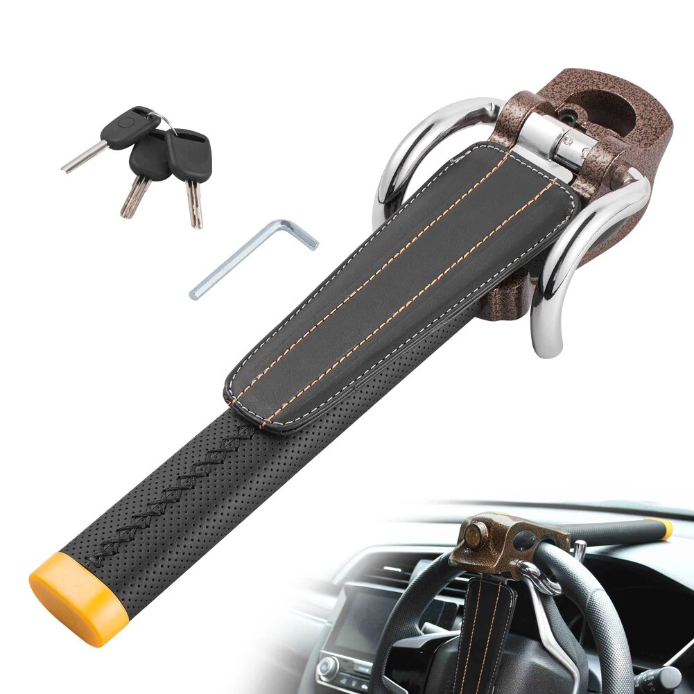 ☇Heavy Duty Car Auto Van Steering Wheel Clamp Lock High Security Anti ...