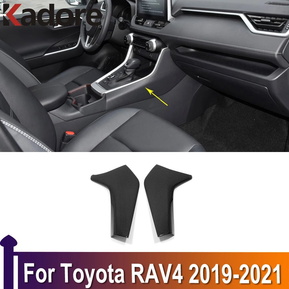 ♦For Toyota RAV4 RAV 4 2019 2020 2021 AT Carbon Fiber Gear Shift ...