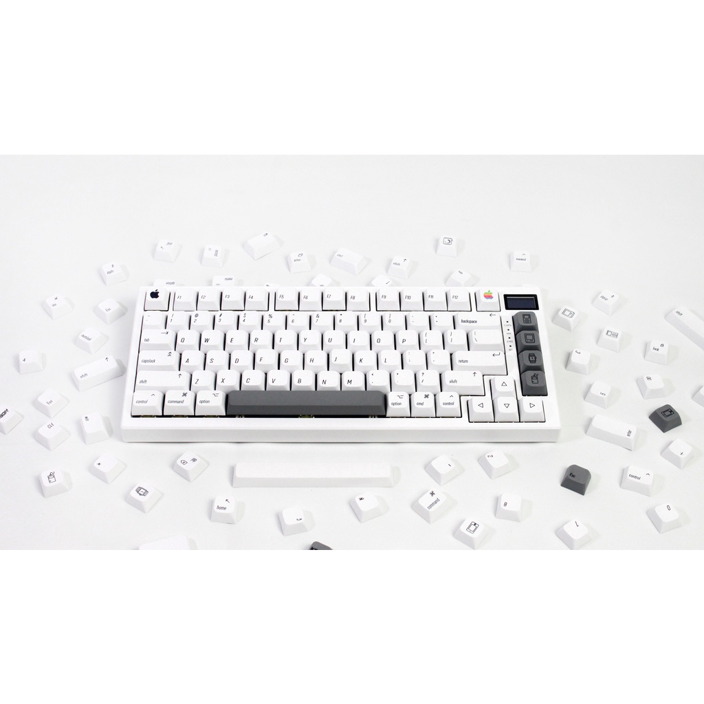 GMK apple style Keycap, 138 Keys PBT Keycaps XDA Profile DYE-SUB ...