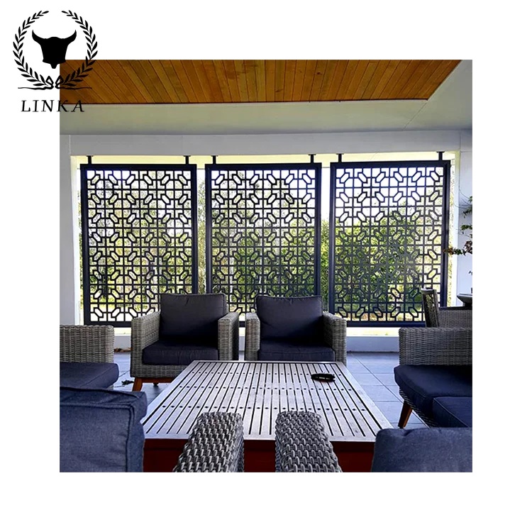 ☮Laser Cut Metal Panel Outdoor Metal Privacy Screens Garden Panels ...