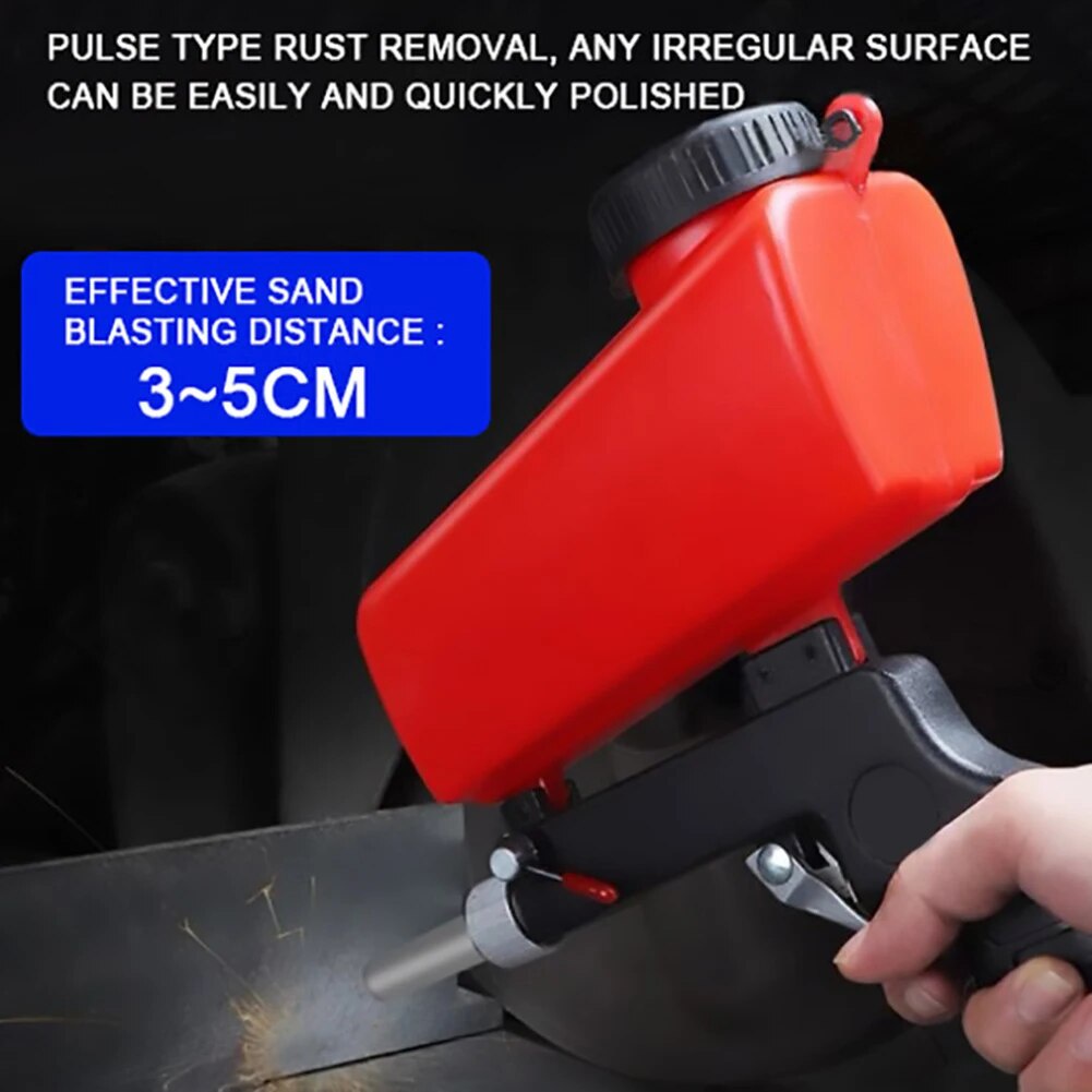 ☞90psi Handheld Small Pneumatic Blasting Gun Adjustable Sandblasting ...