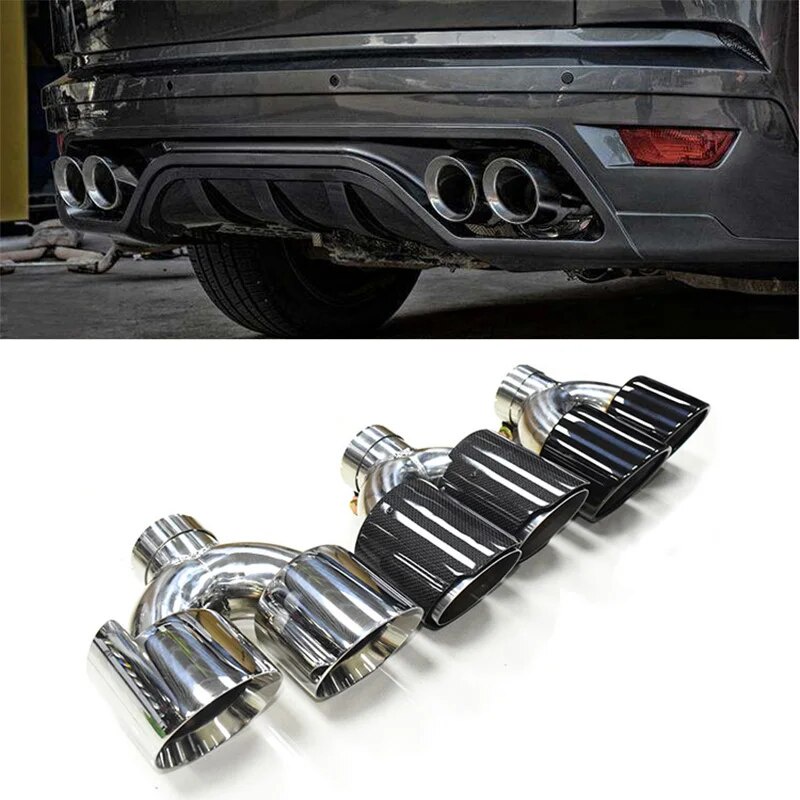 Stainless Steel Quad Exhaust Tips For Land Rover SVR 2012-2017 Muffler ...