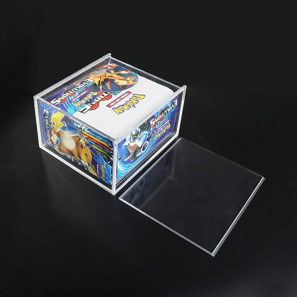 4mm Clear Acrylic Booster Box Display Case Plexiglass Showcase Perspex ...