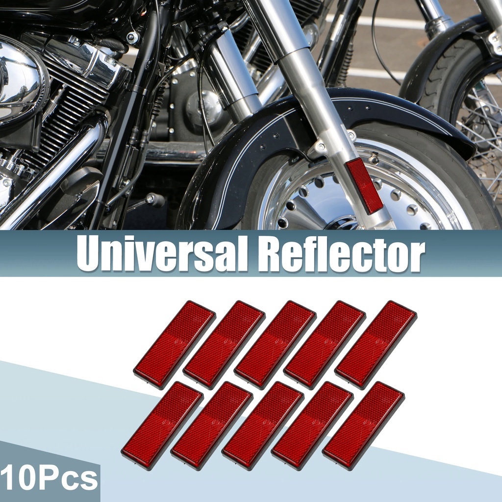 Motoforti 10 Pcs Universal Reflector 88x32mm for Motorcycle Scooter ...