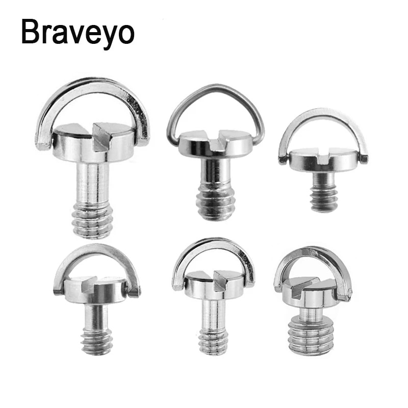 1/4 Inch Screw D-ring Camera Screw Quick Release Plate Mount Tripod ...