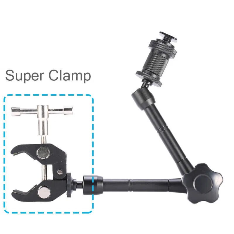 23 Inch Adjustable Magic Arm Flex Super Clamp Crab Foldable Articulated ...