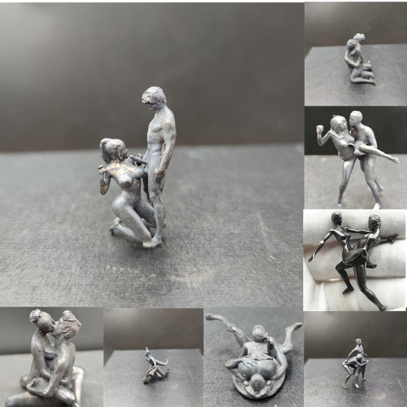 Sexy Figurine Brass Statue Sex Ornaments Crafts Mini Sculpture Women Men Make Love Miniatures