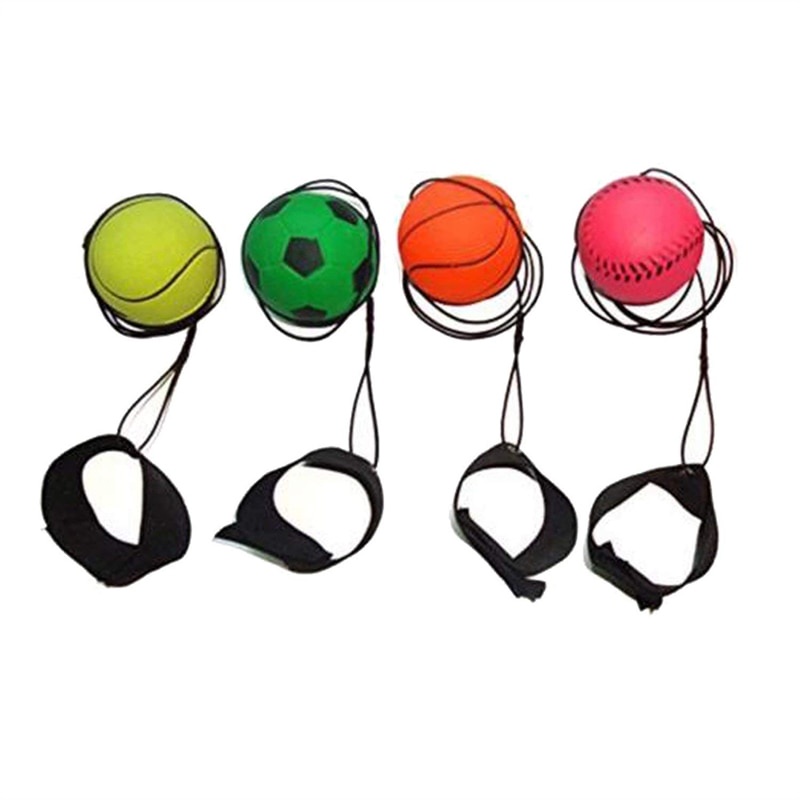 Return Sponge Rubber Hand Ball Game Exercises Bouncing Elastic Sport On ...