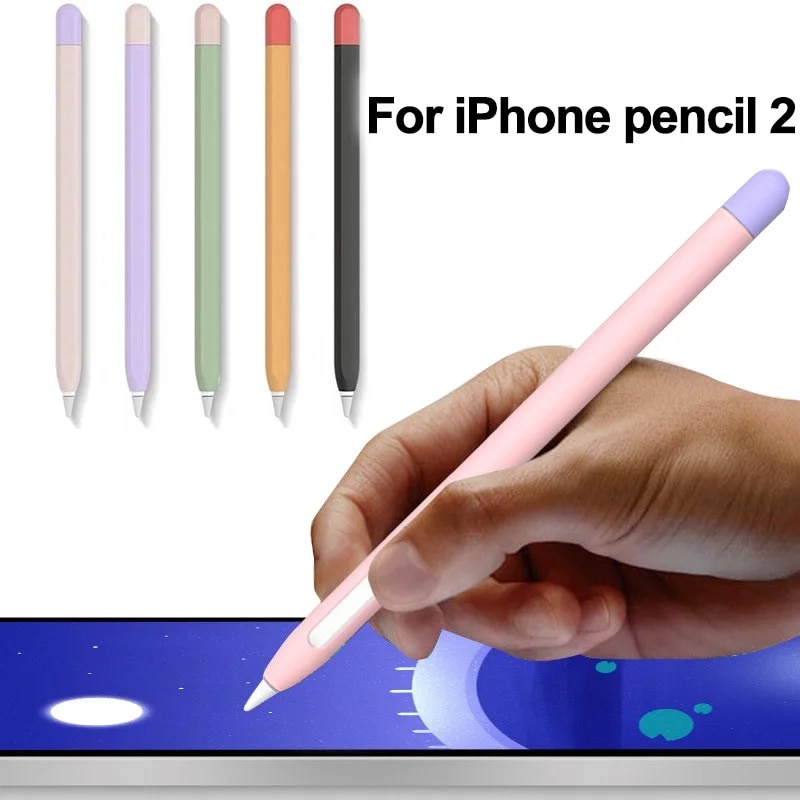 웃Stylus Cover Silicone Pen Case for Apple Pencil 2 Color Matching ...