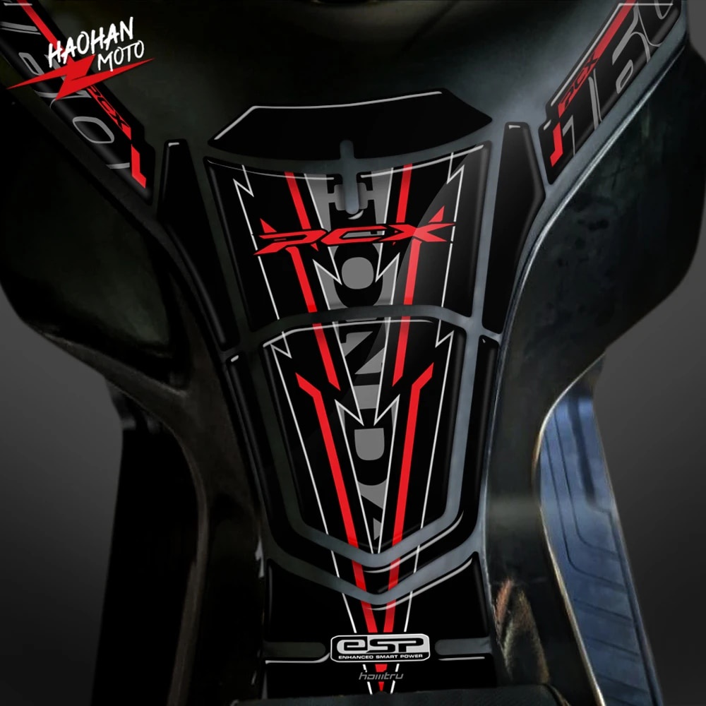 ~For Honda PCX 160 2021 Later 3D Resin Motorcycle Gas Tank Pad Sticker ...