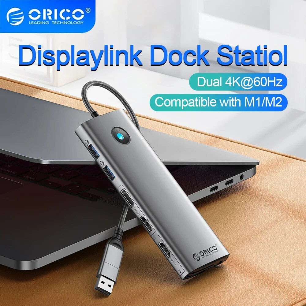 ORICO DisplayLink Docking Station Type USB C 3.0 to 4K60hz HDMI ...