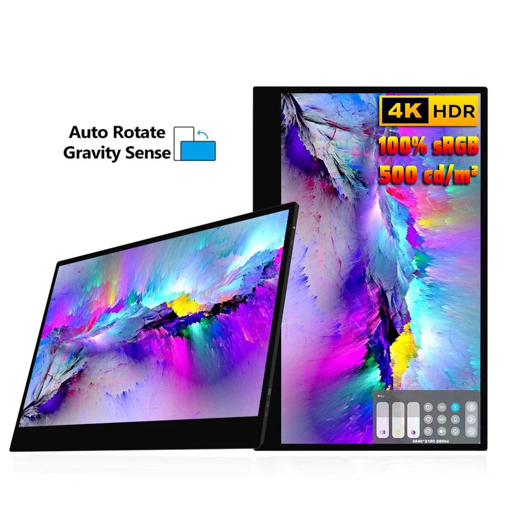 Gravity Sense Auto-Rotate 4K 15.6inch Ultra HD Touching Portable ...