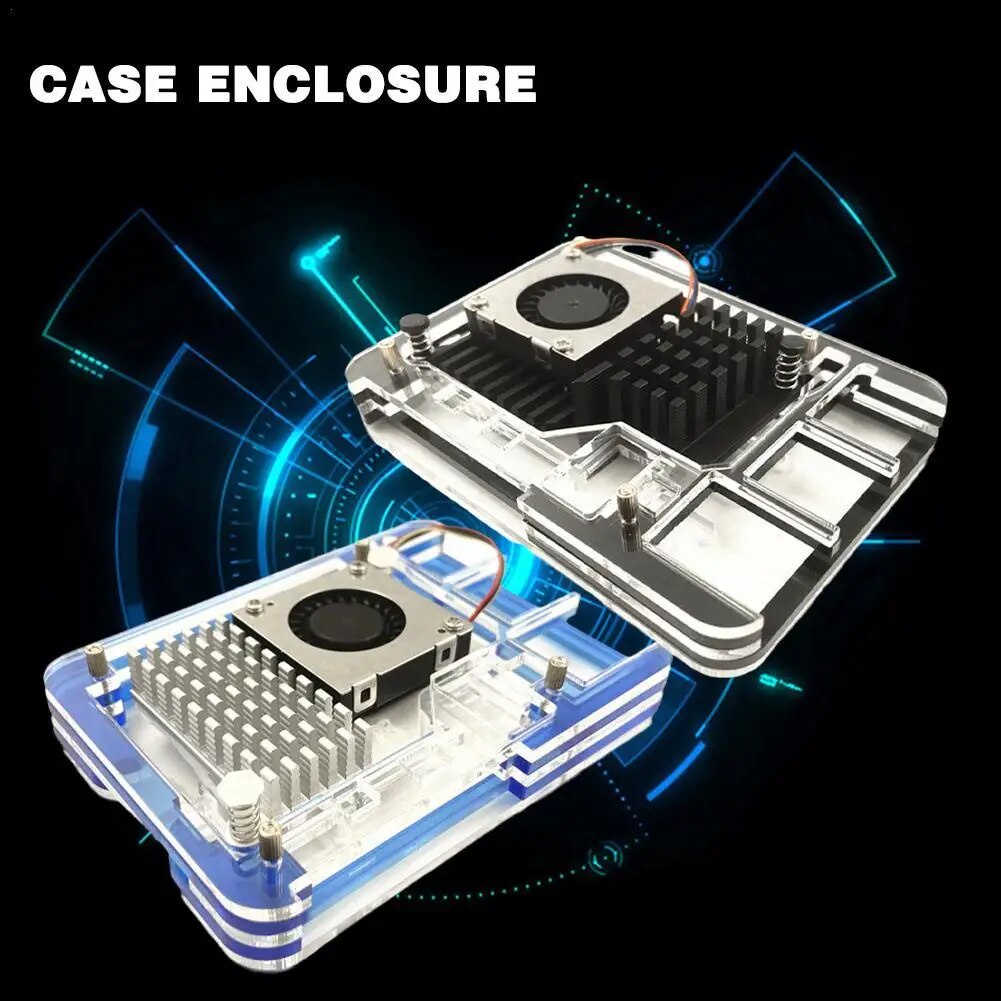 웃5-Layer Acrylic For Raspberry Pi 5 Case With Active Cooler Transparent ...