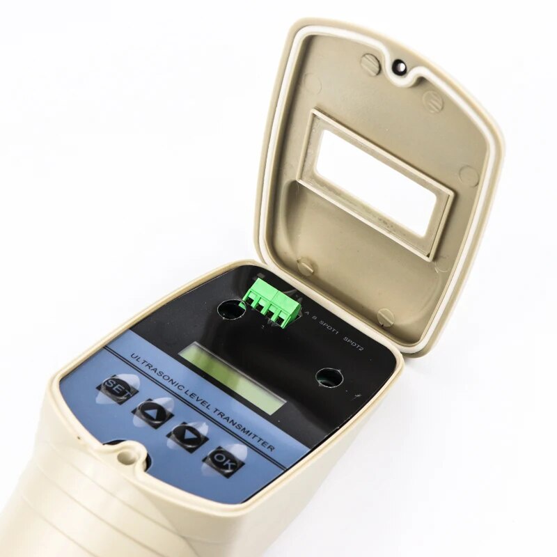 ♡4-20ma RS485 long range ultrasonic level sensor meter water tank ...