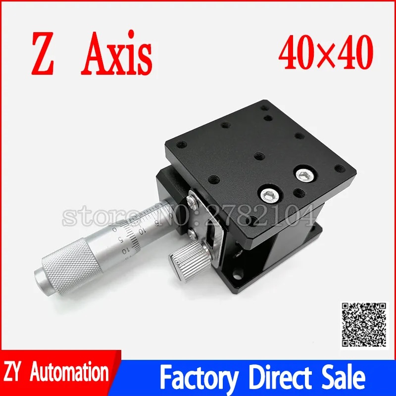 Z axis 40*40mm Displacement Lift Stage Manual fine tuning platform ...