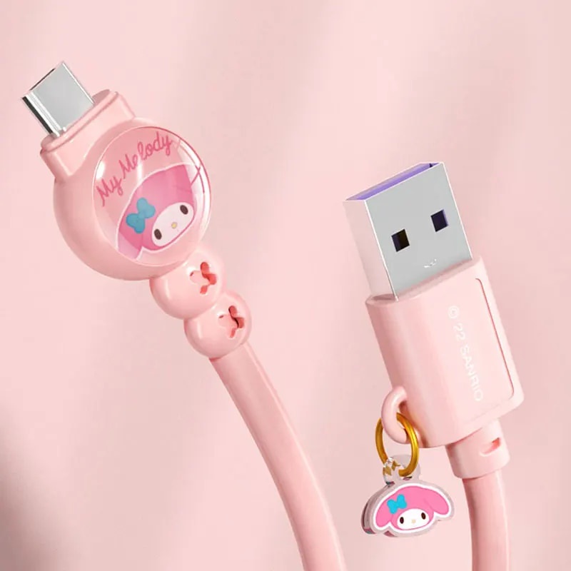 ️Hello Kitty Type C Fast Charging Cable Sanrio Kuromi Usb Cord ...