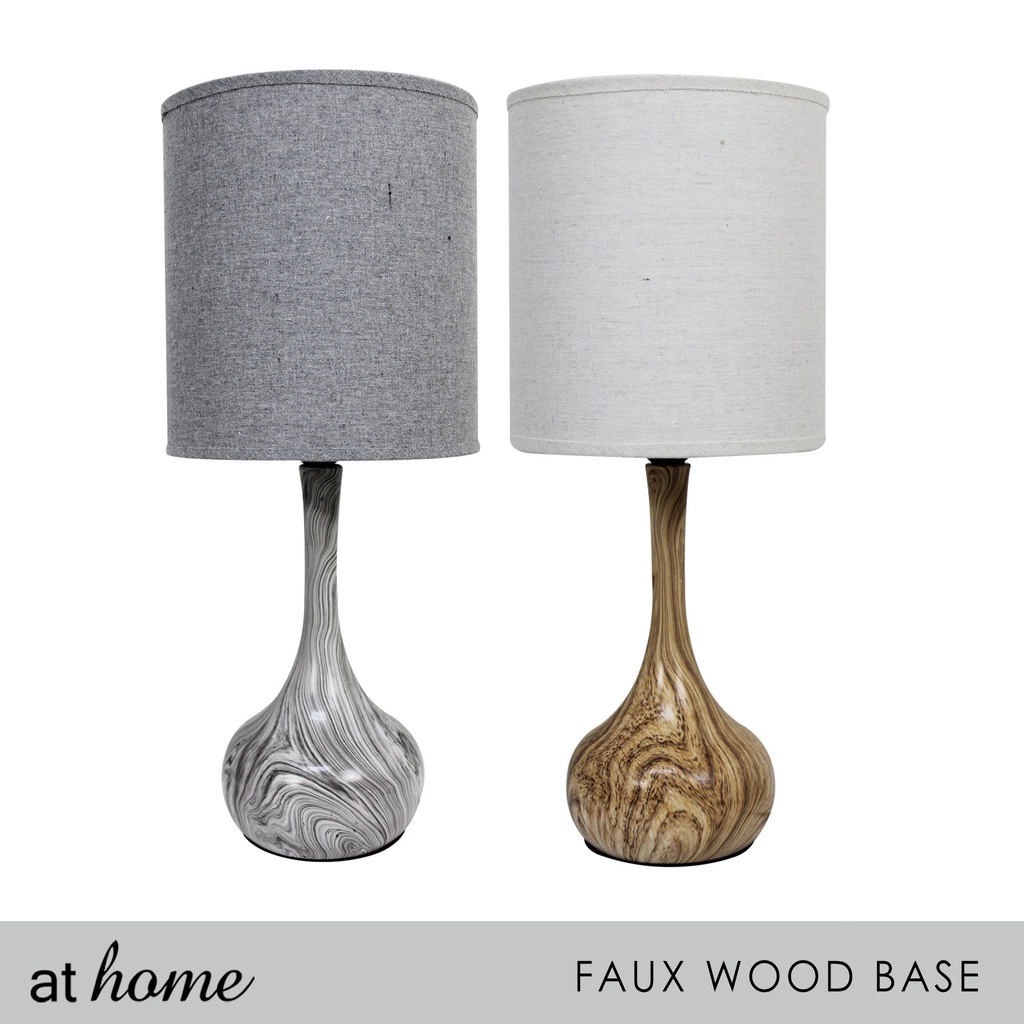 At Home Rav Nordic Ceramic Table Lamp Linen Shade, Modern Warm Light ...