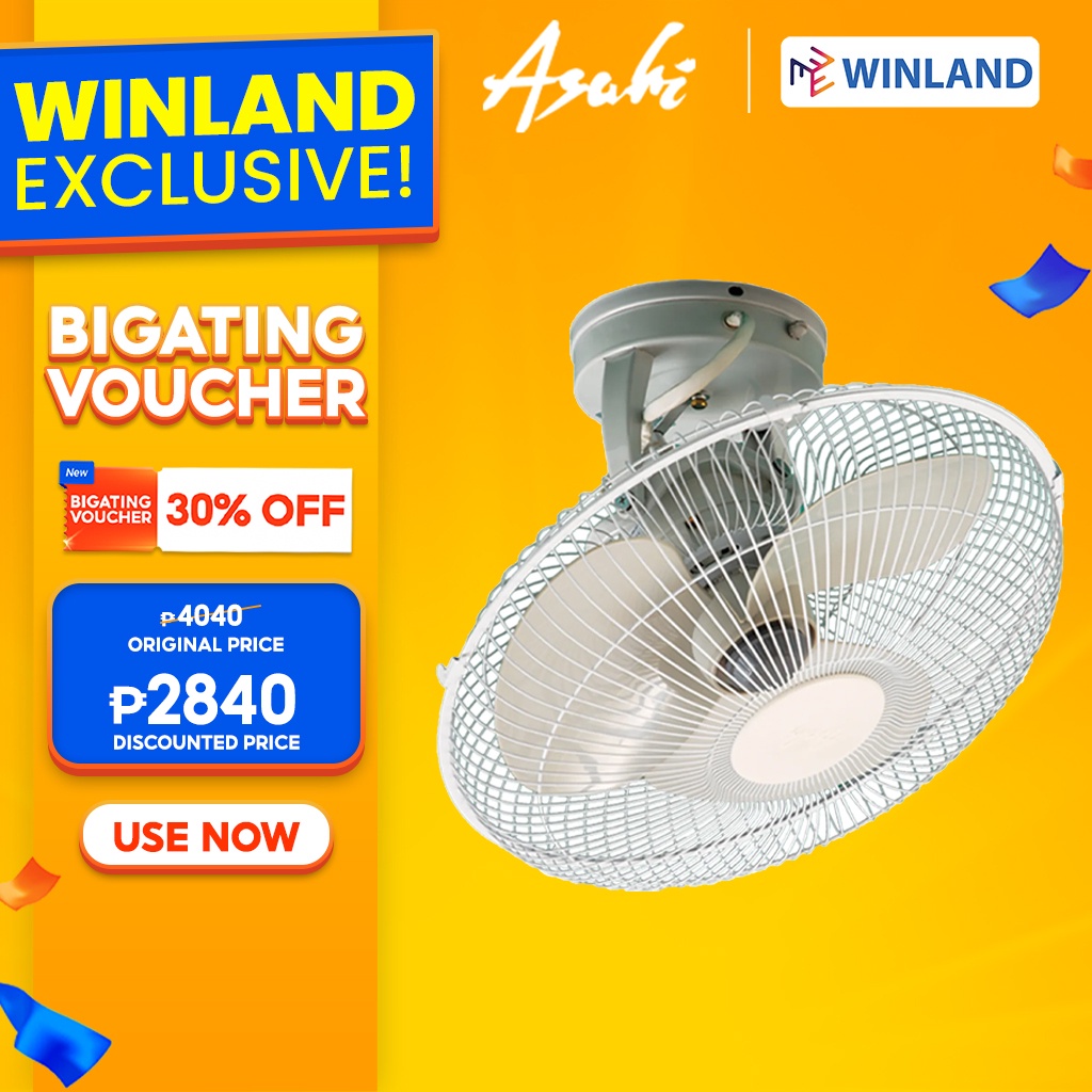 Asahi by Winland 16inches Ceiling Orbit Fan | Electric Fan CF-622(GRY ...
