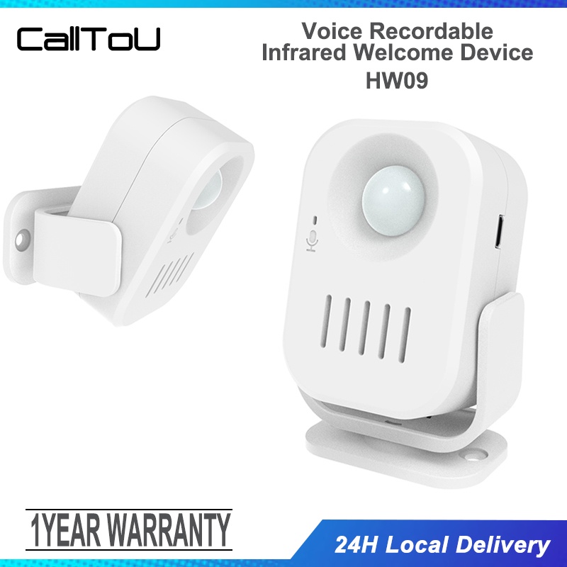 【Ready Stock】Doorbell with Motion Detector Shop Door Bell Recordable ...