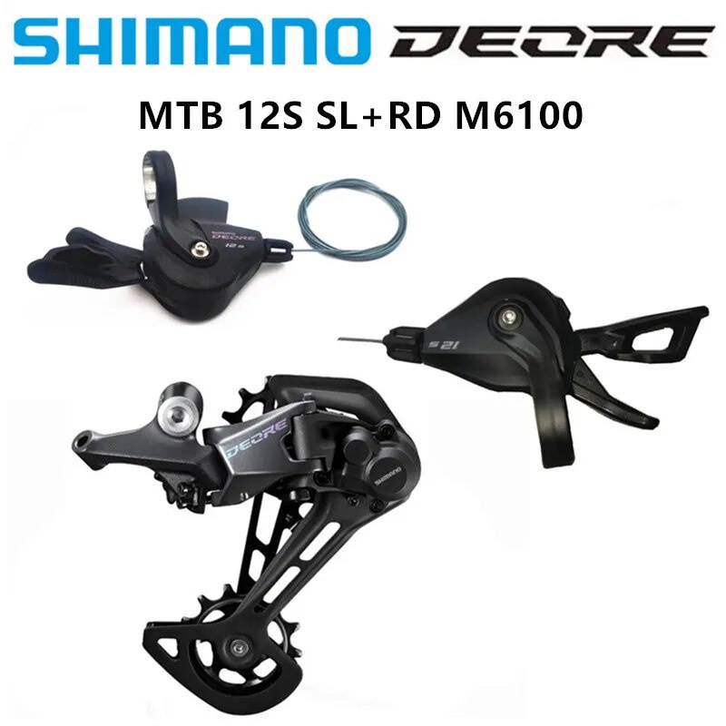 SHIMANO DEORE M6100 MTB 12-Speed Mountain Bike Transmission With Rear Dial RD SL M6100 12V Brand ...