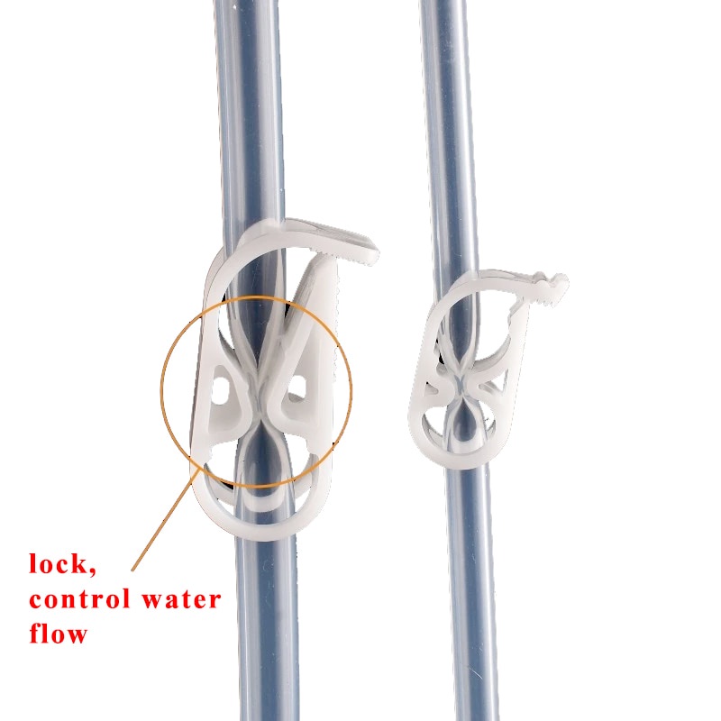 10PCS Adjustable Plastic Water Stop Clamp Fish Tank Soft Hose Pipe Flow ...