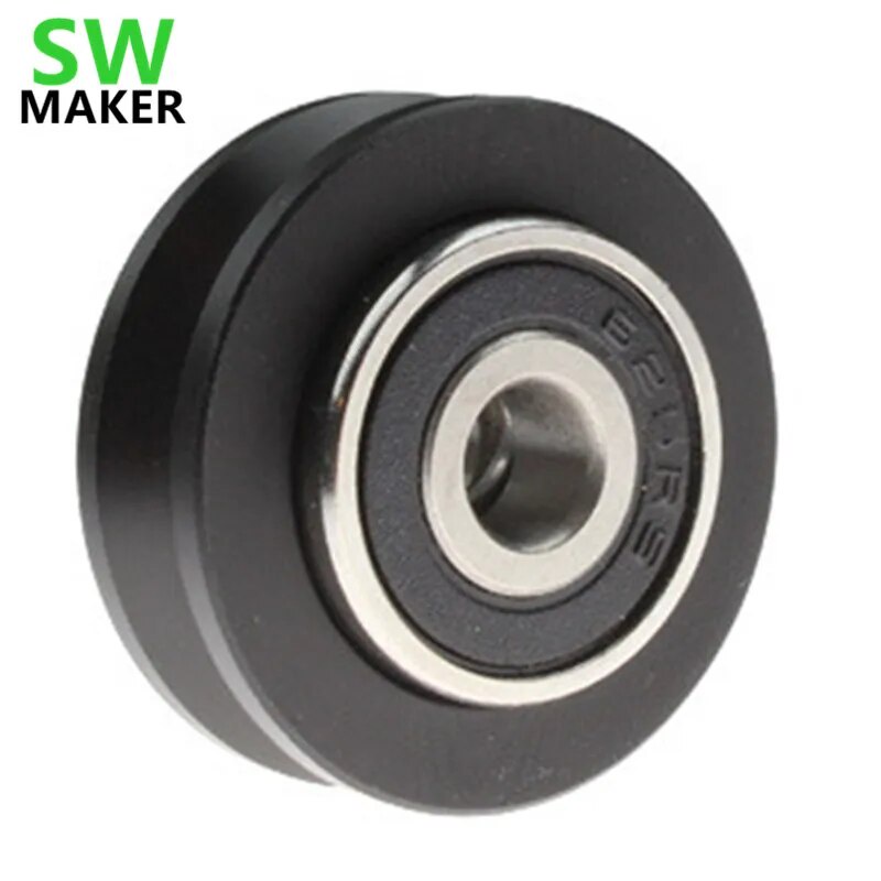 Reprap 3D printer 10pcs*Dual Bearing V-Wheel Kit double bearing Delrin ...