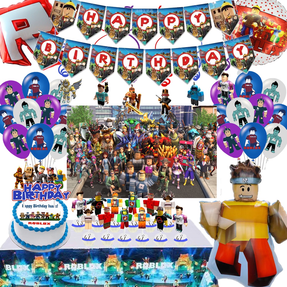 Robloxs Birthday Party Decorations Supplie Roblox Game Celebration ...