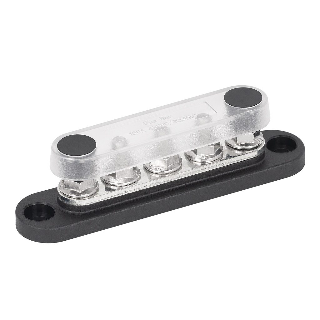 Black/Red 100A 12V Busbar M6 Terminal Block Car Automotive Battery Bus ...