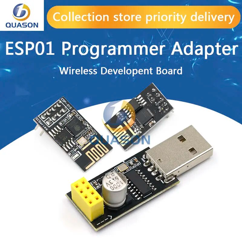 Esp01 Programmer Adapter Uart Gpio0 Esp 01 Adaptaterr Esp8266 Ch340g Usb To Esp8266 Serial