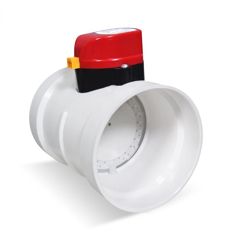 HVAC plastic air damper valve electric motorized check valve for ...