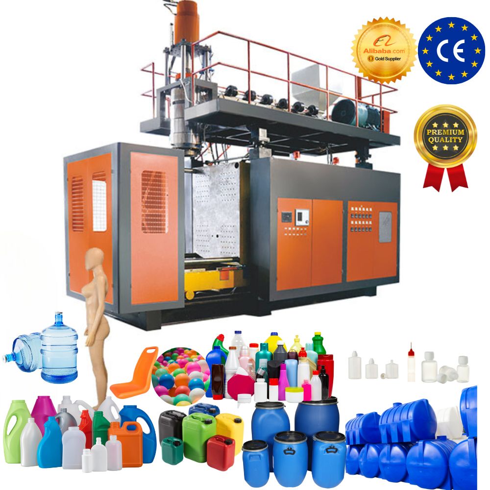 extrusion plastic blowing moulding machine fully automatic high speed extrusion blow molding ...