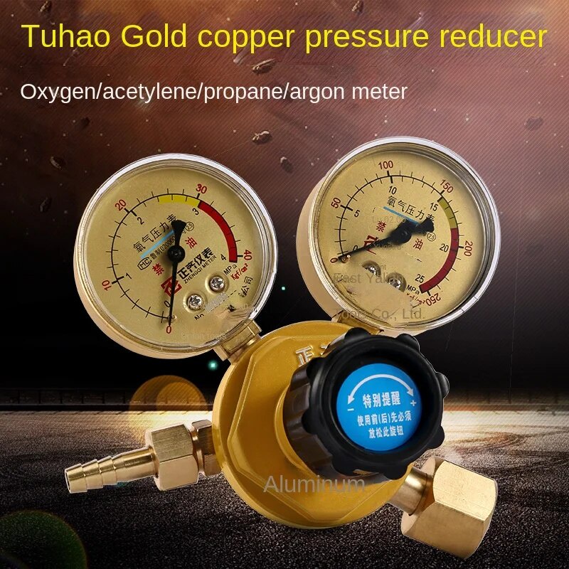 Oxygen acetylene propane argon pressure gauge, pressure reducer ...