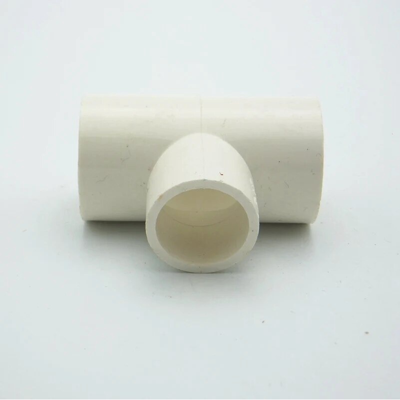40mm x 25mm x 40mm ID Tee PVC Tube Joint Pipe Fitting Coupler Adapter ...