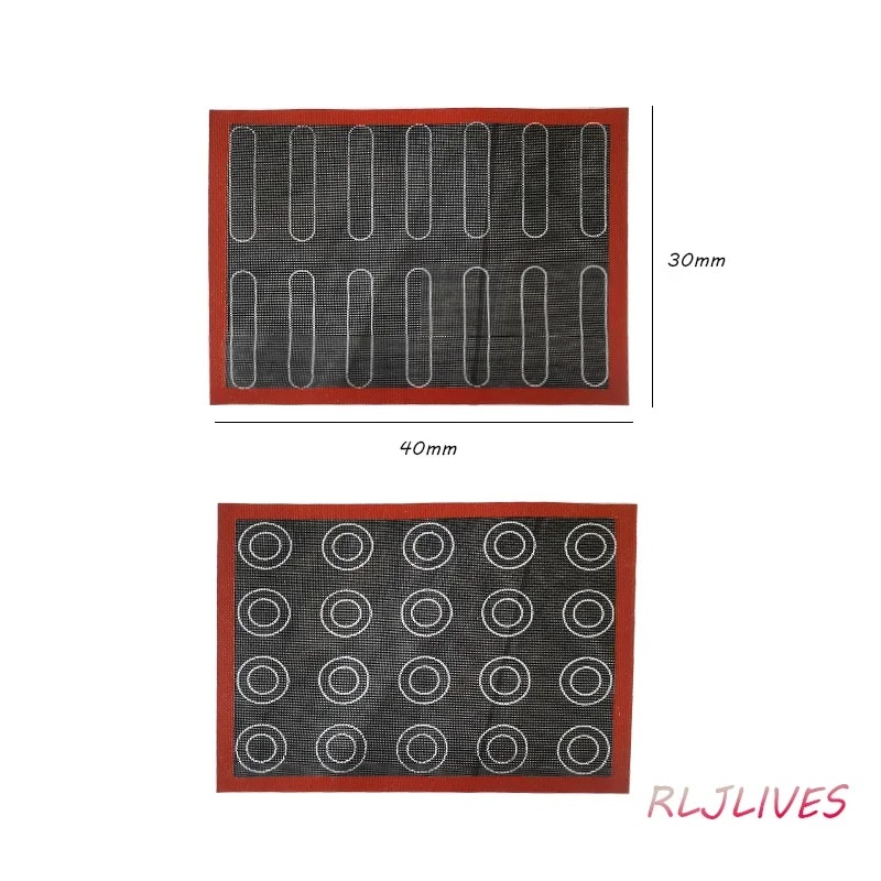 Double Sided Perforated Silicone Baking Mat Non-Stick Oven Sheet Liner ...