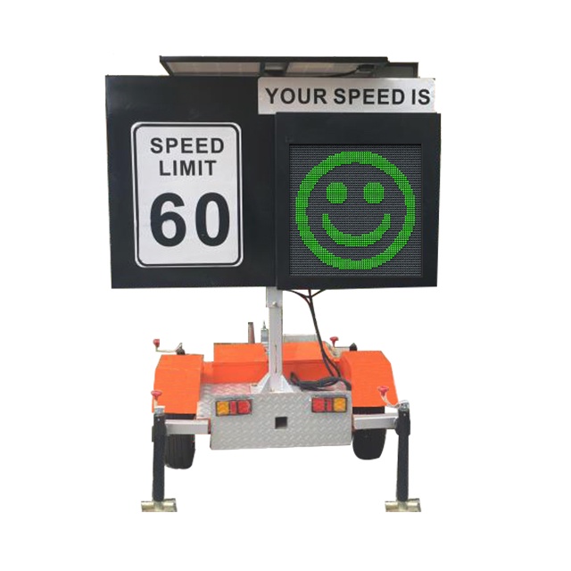 Smile/Sad Face Car Swing Solar Led Radar Speed Signs Meter China Speed Control Limit Remove ...