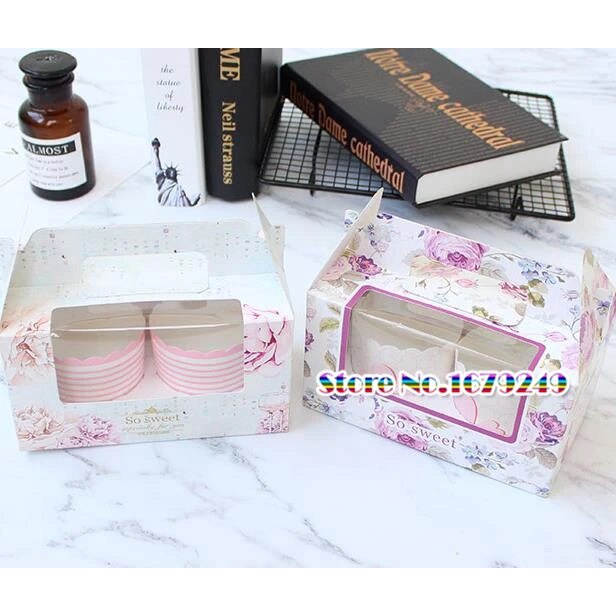 34v Purple flower Cake box with handle, Cheese cake box,paper boxes for ...