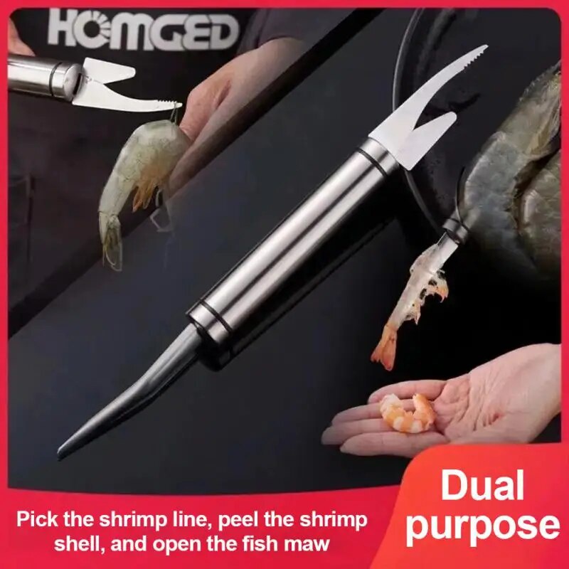 Multifunctional Knife Fast Shrimp Peeler Fish Scale Knife Stainless ...