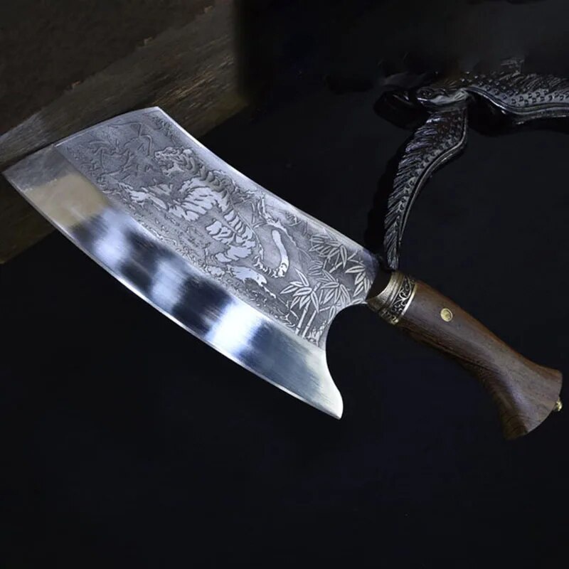 Chopper Knife Tiger Viens Machete Chefs Cleaver Hatchet Longquan ...
