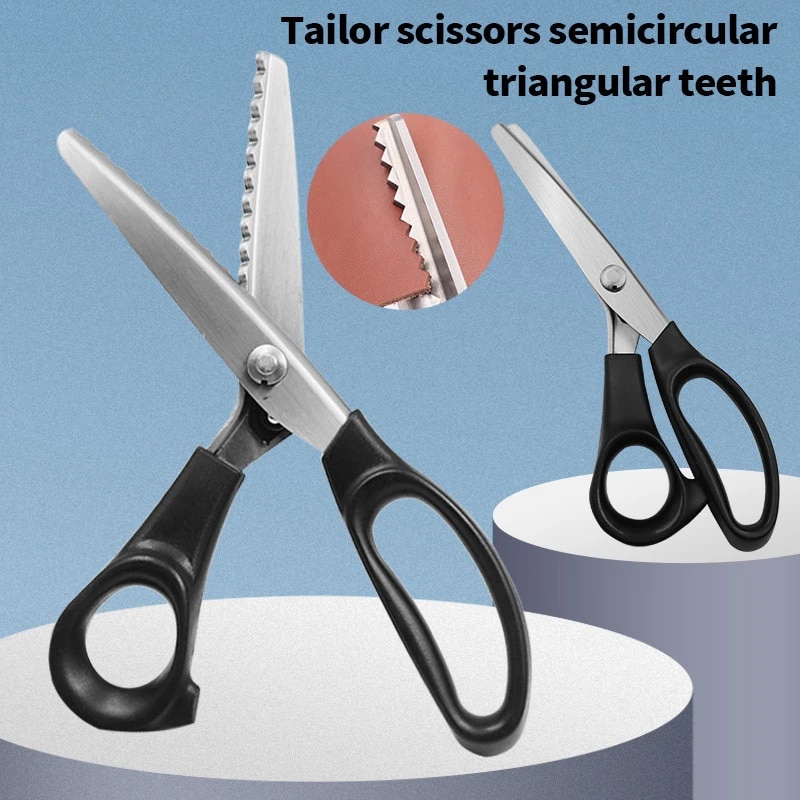 JINRUI DIY cloth lace scissors Arc scissors dog tooth serrated scissors ...