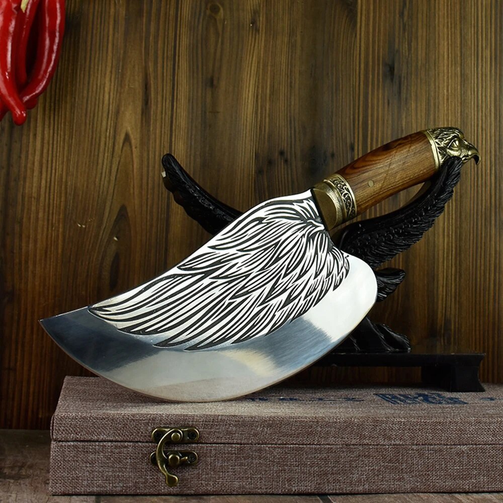 Little Cook Chinese kitchen chef knife Fixed blade Figured knives ...