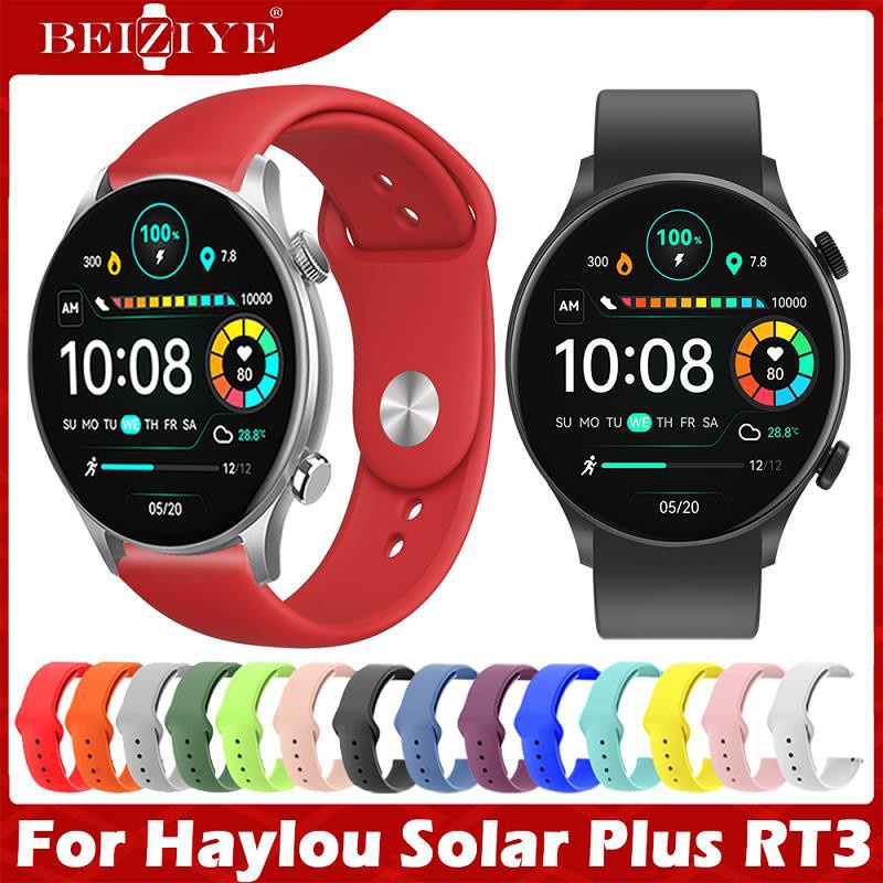 For Haylou Solar Plus RT3 Strap Sport Silicone Smart Watch Band Haylou ...
