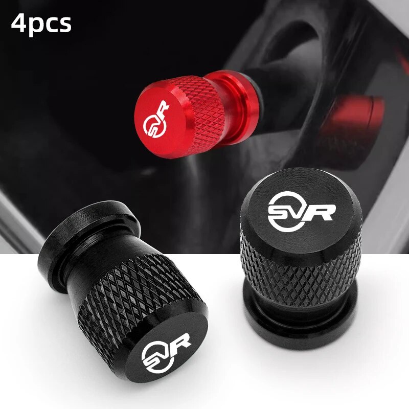 4Pcs SVR LOGO Car Wheel Tire Valve Caps Airdust Covers For RANGE ROVER ...