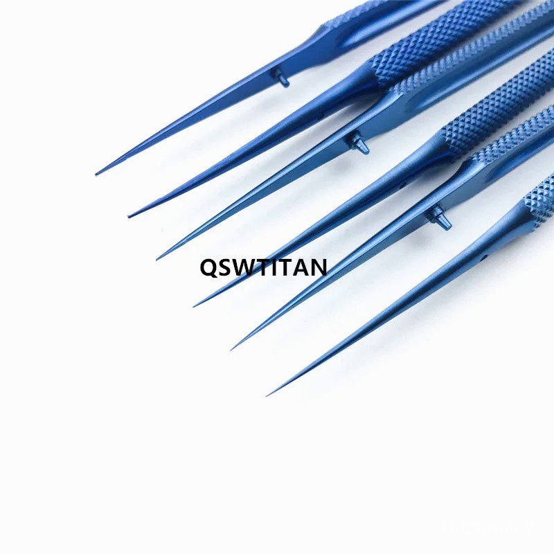 Newly launched Ophthalmic Micro Forceps Titanium Round Handle tweezers ...