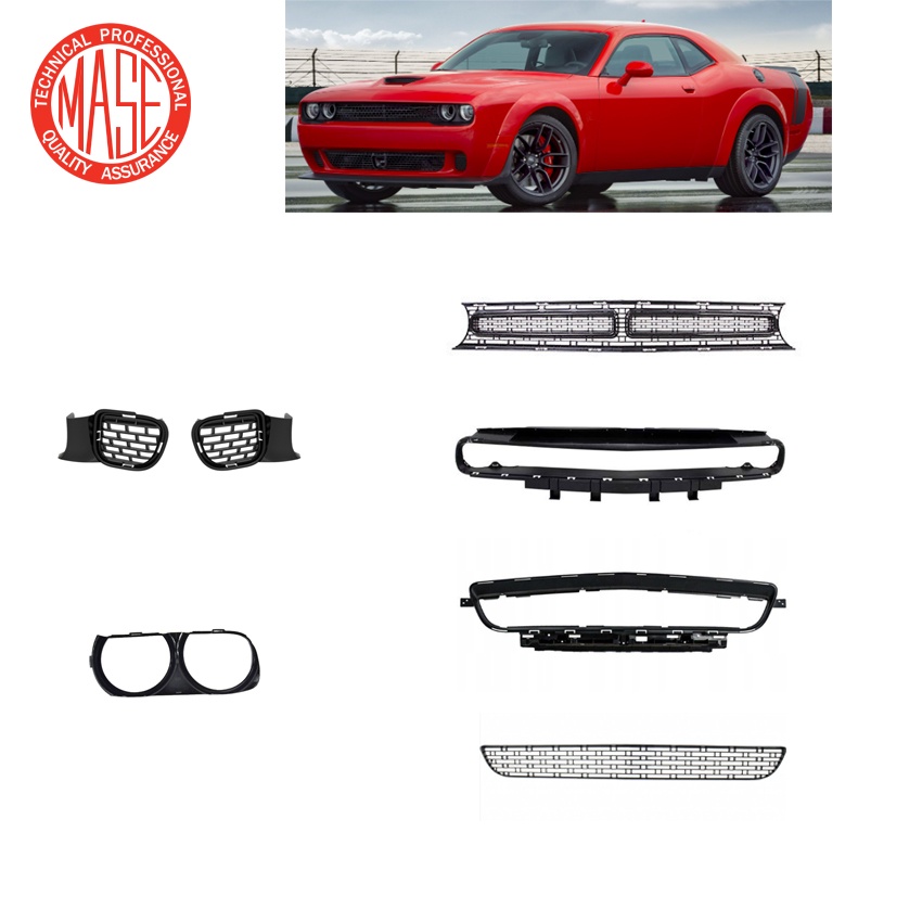 CZJF Grille Side Lower Bumper Cover Grille Head Lamp Bezel Body Kit For ...