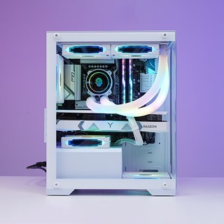 Inplay Seaview Atx PC Case Gaming With Fan White Computer Chassis ...