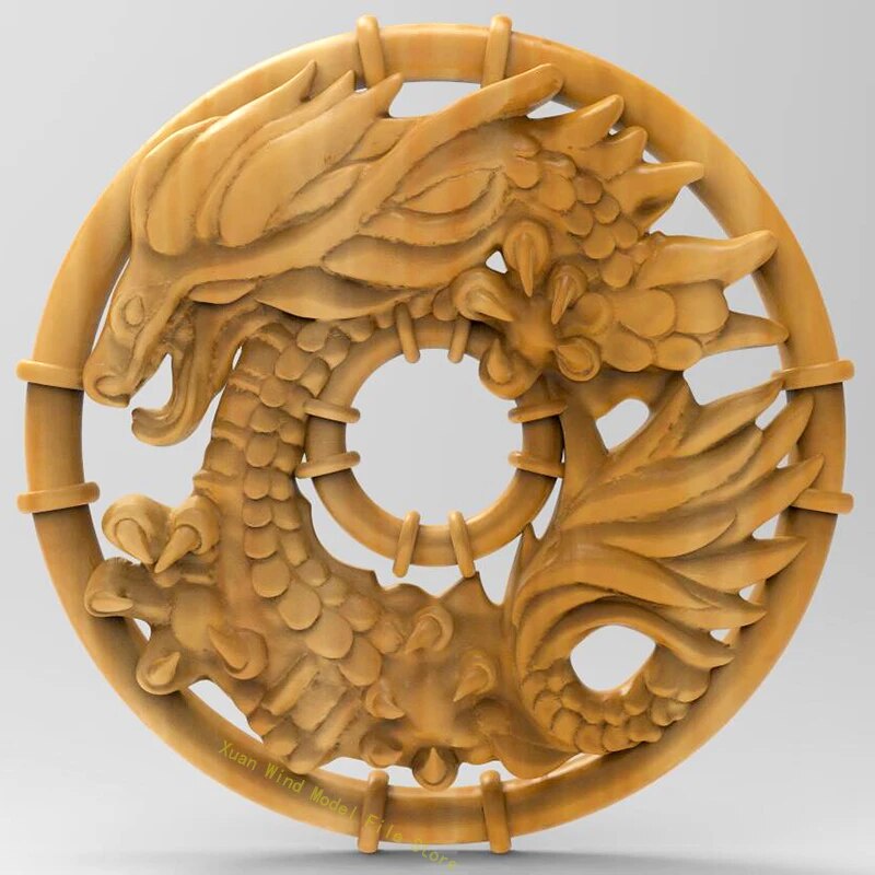 Dragon 3D STL Model for CNC Router Engraver Carving Machine Relief Artcam Aspire | Shopee ...