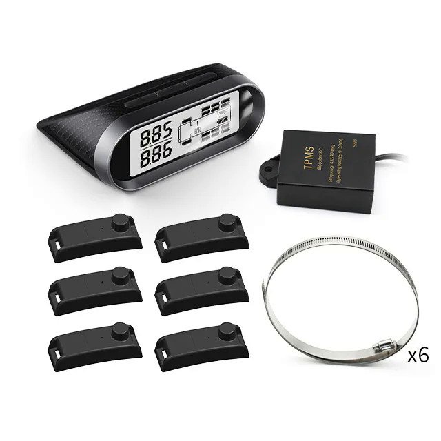 easy install solar powered commercial TPMS tires pressure monitor ...