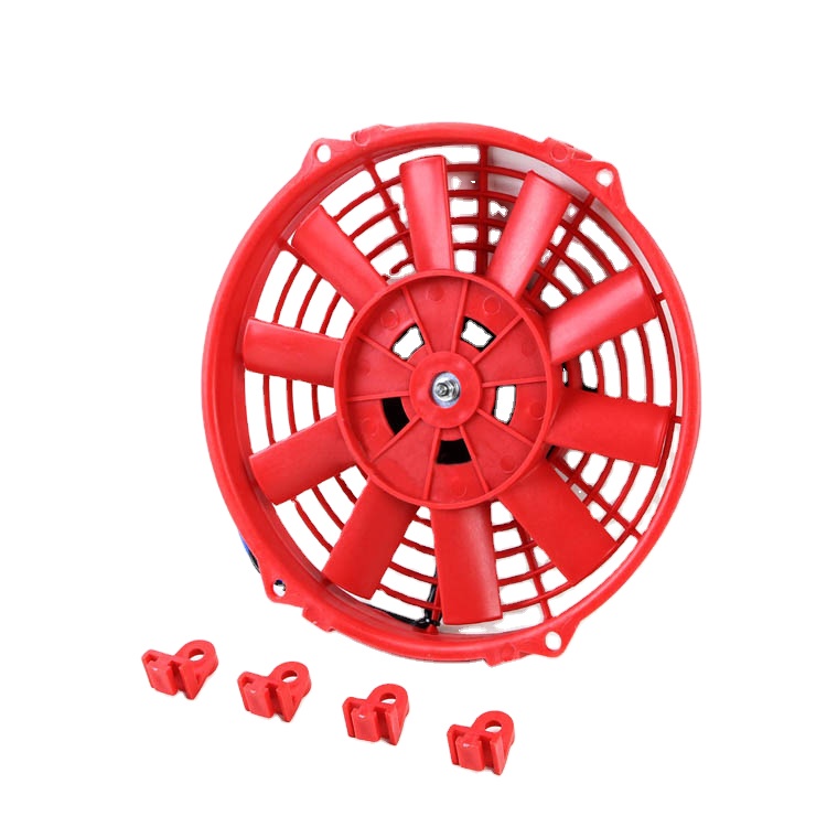 eCARsport 9'' 12V Red Electric Slim Push/Pull Engine Bay Cooling ...