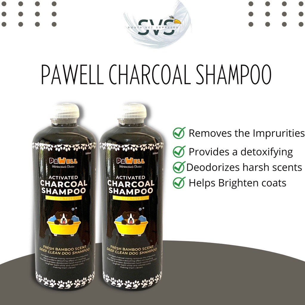 SOUTH VET 2pcs Pawell Activated Charcoal Shampoo 500ML Plus Tea Tree ... SOUTH VET 2pcs Pawell Activated Charcoal Shampoo 500ML Plus Tea Tree ...